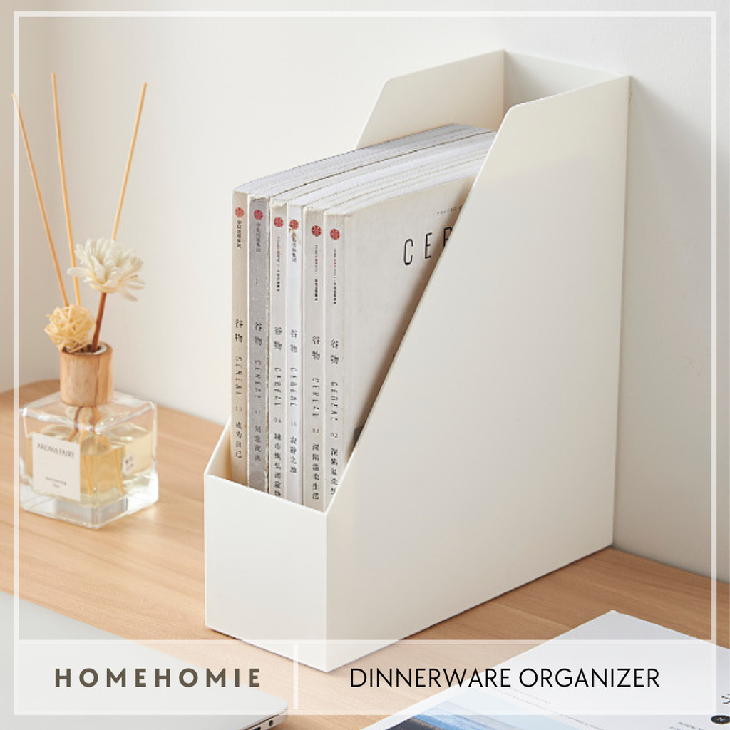 Homehomie Desk Vertical A4 File Organizer File Magazine Rack Desktop ...
