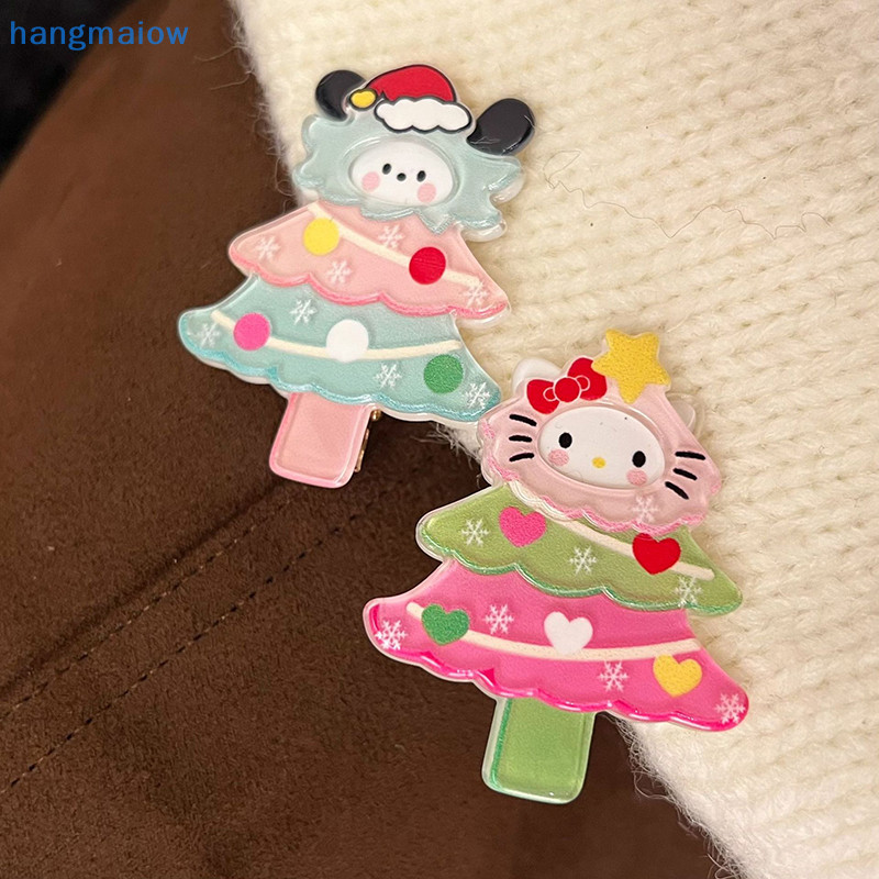{hangmaiow} Hello Kitty Kuromi Sanrio Christmas Tree Hairpin ...