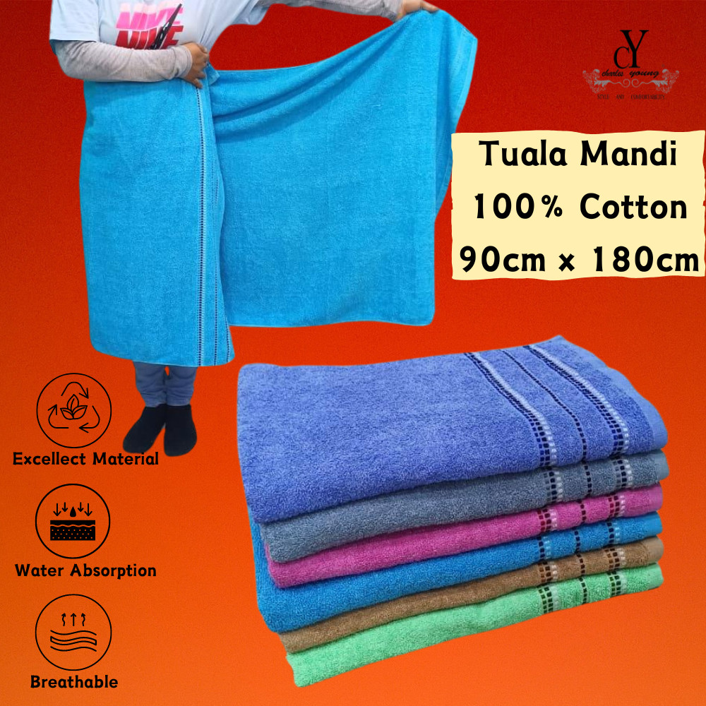 CY 179094 Tuala Mandi 90cm x 180cm 700grm / Bath Towels 40' x 70 ...