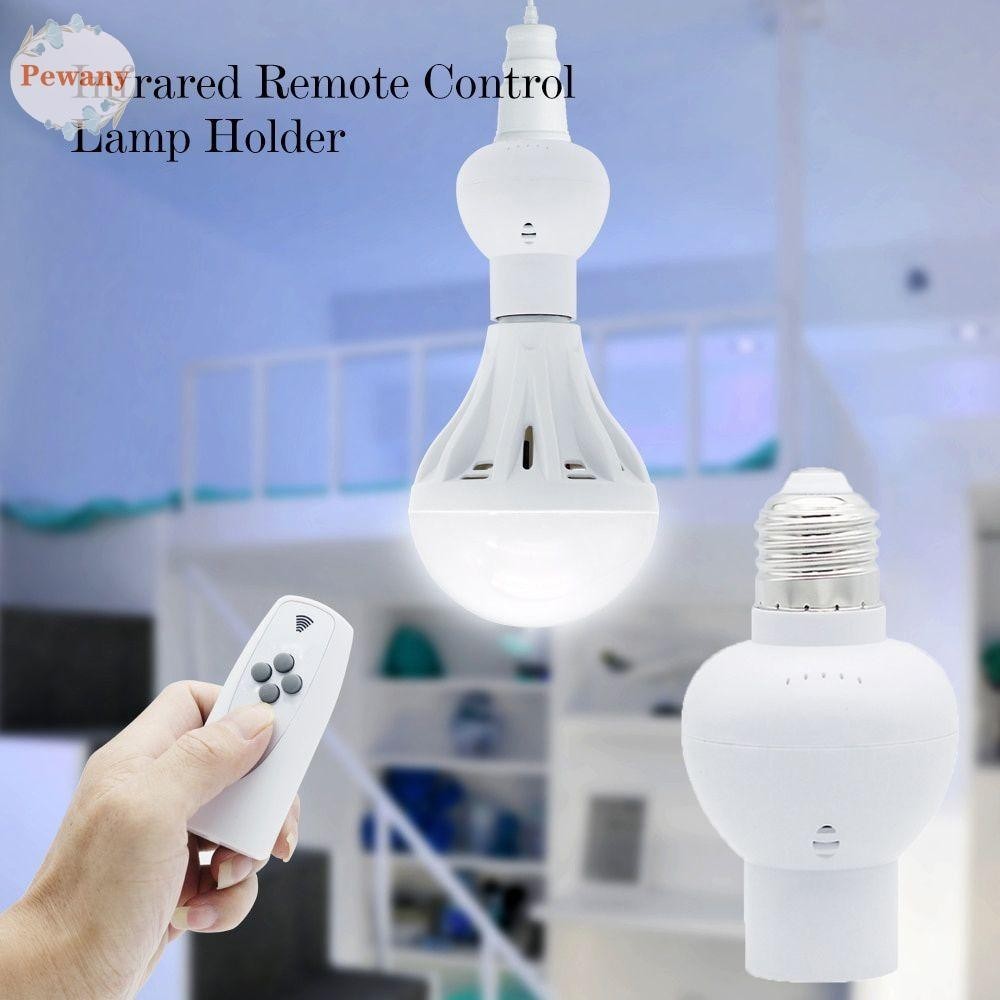 PEWANY Lamp Holder With Timer Wireless E27 Socket LED Remote Control | Shopee Malaysia