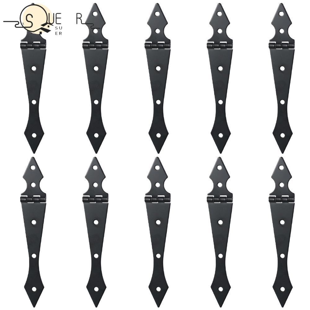 SUEREN Guardrail Accessories, Black T-Strap Fence Hinge, DIY Iron ...