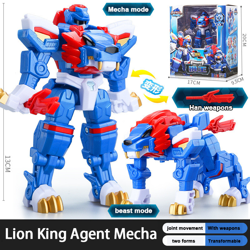 Mini Agents Beast King Power Triad Transformed Robot Toy Space War ...