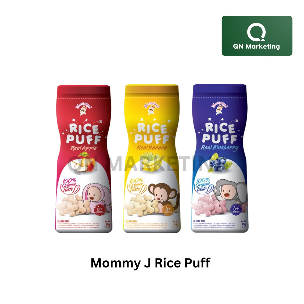 MommyJ Baby Pure Rice Puff 6m+ (45g) | Shopee Malaysia
