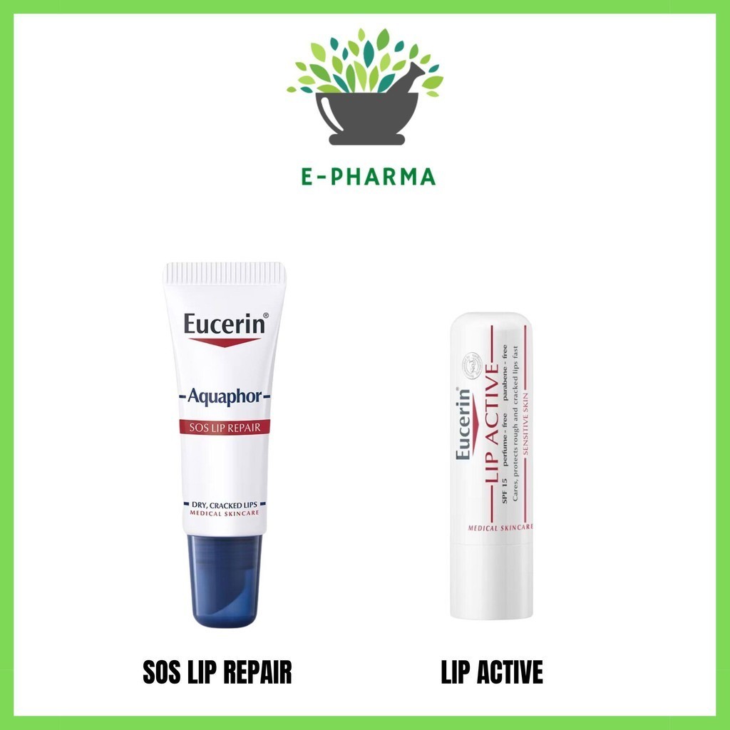 EUCERIN Aquaphor SOS Lip Repair 10ml, Lip Active Sensitive Skin 4.8g ...