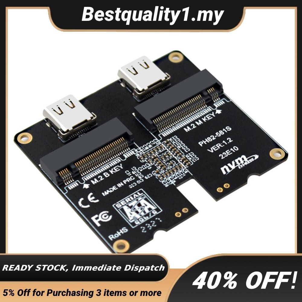 M.2 NVME SSD Adapter USB3.1 Gen2 Riser Board SATA NVME Support M.2 SSD ...