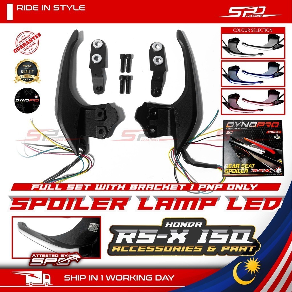RSX Spoiler With Lamp LED I Spolier Bar Belakang I Full Set With ...