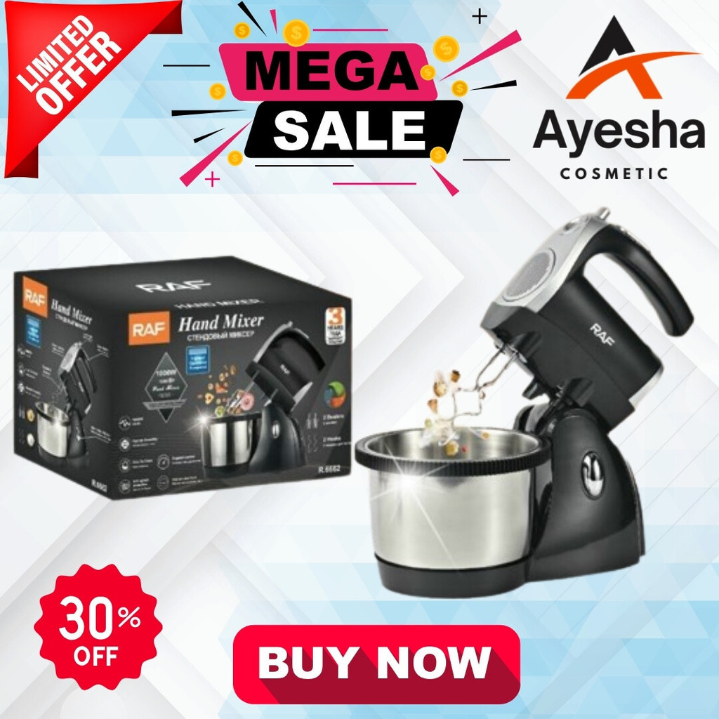 READY STOCK RAF Cake Beater Electric Stand Mixer | Shopee Malaysia