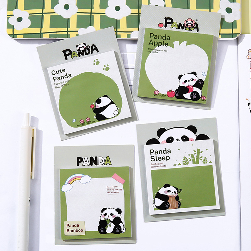 30 Sheets Creative Cartoon Panda Series Mini Sticky Notes School Office ...