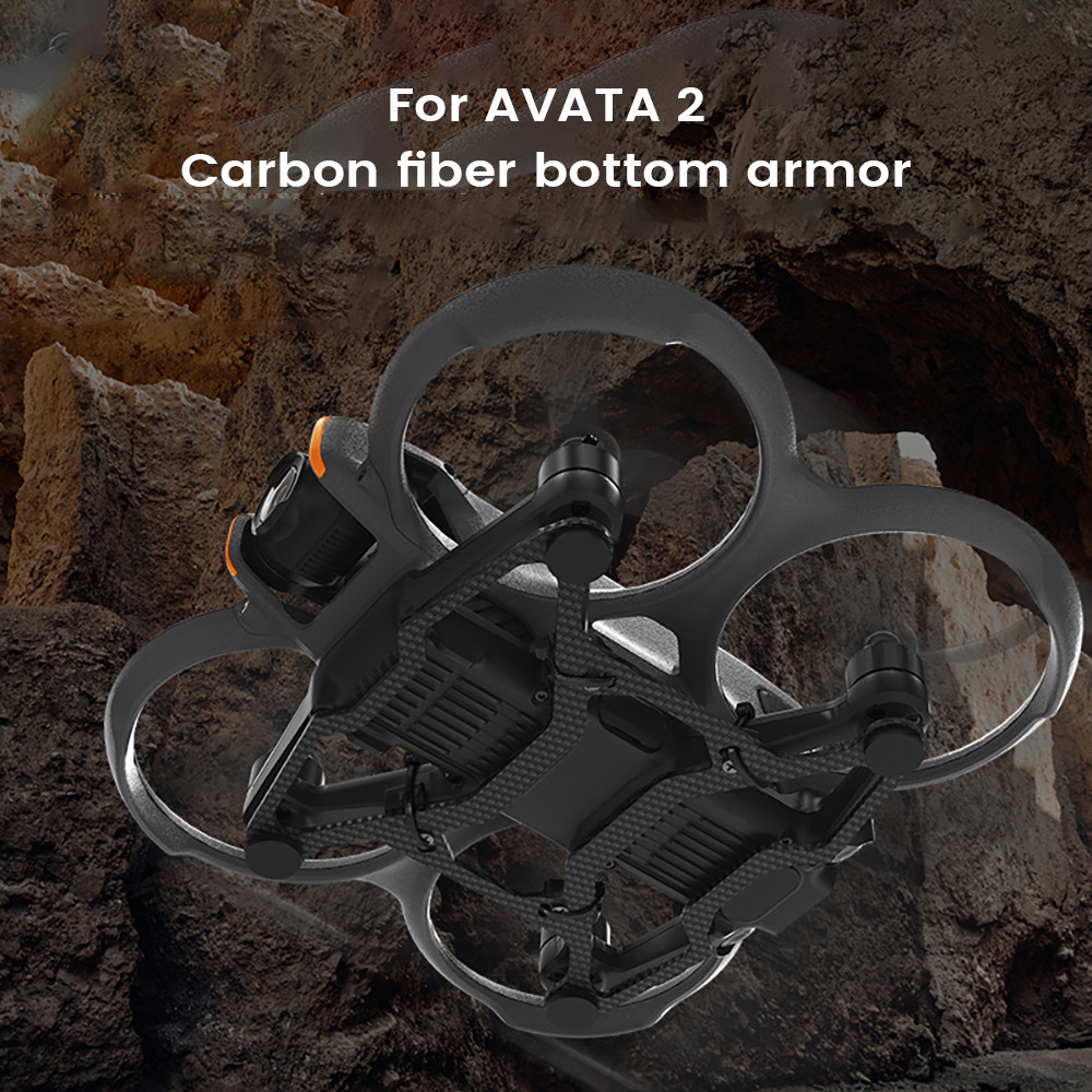 Drone Carbon Fiber Bottom Armor For DJI Avata 2 Lightweight Protection ...