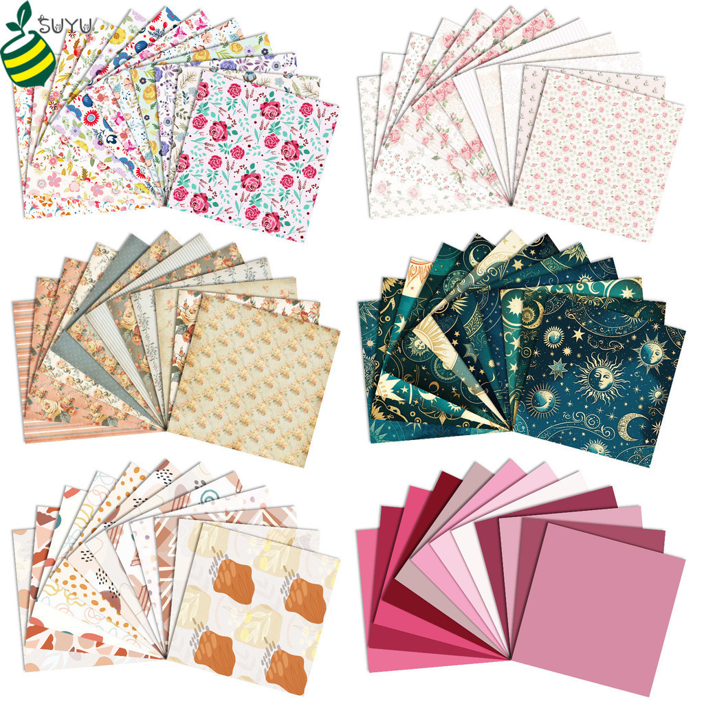 12 Sheets Handy Crafts Raw Paper Album Diary Backdrop Paper DIY ...