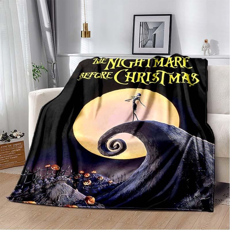 Disney Classic Movie The Nightmare Before Christmas Flannel Plush Soft ...