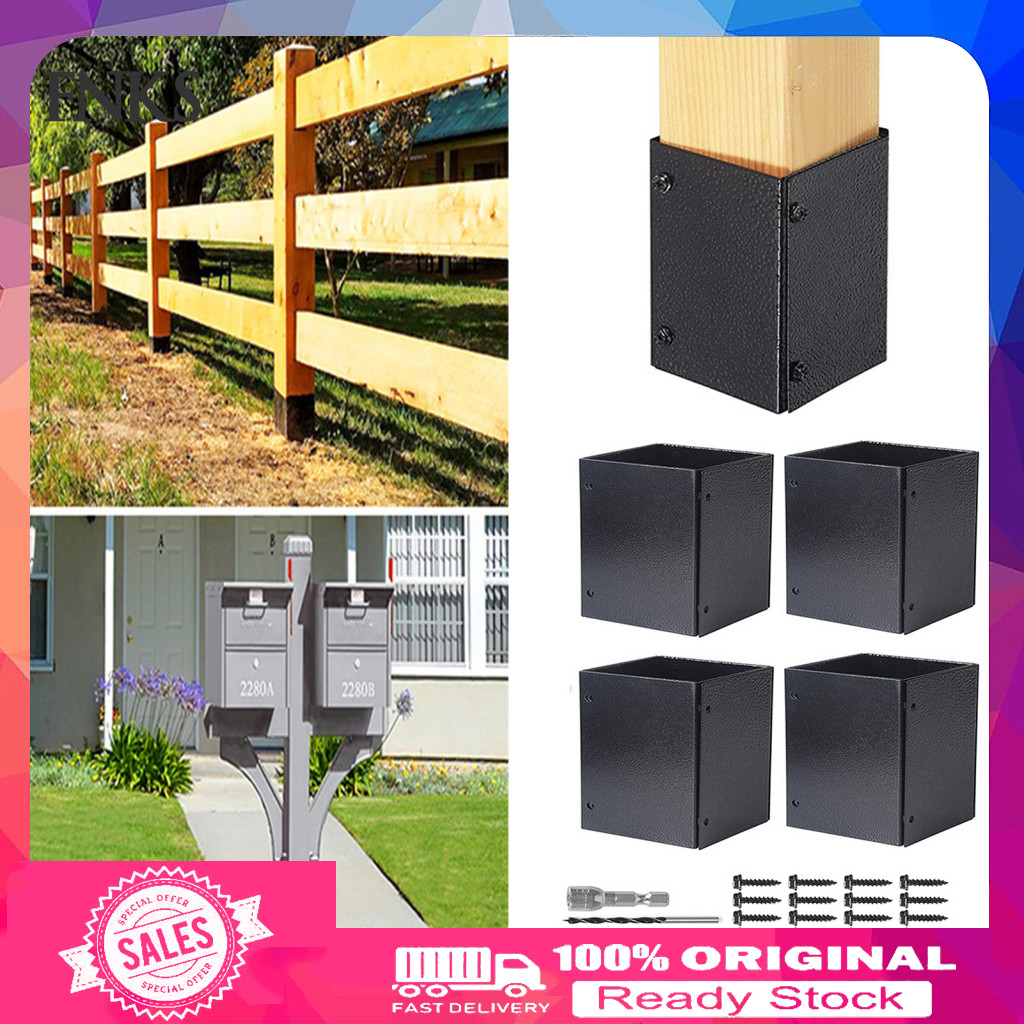 [Ready stock] Deck Railing Post Cover Adjustable Stainless Steel Post ...