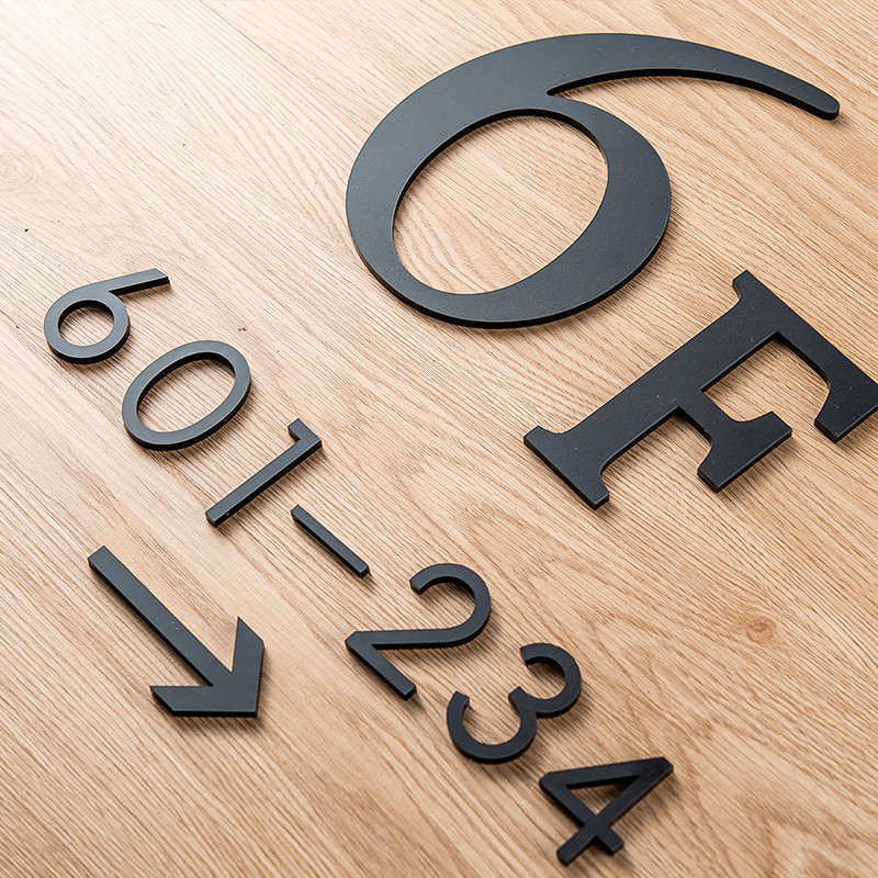 Acrylic House Number Hotel Room Number Plate Number Plate Letter Sign ...