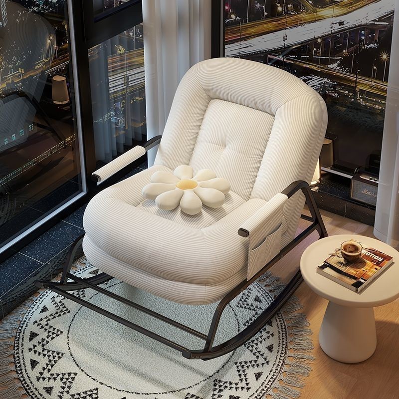 Rocking Chair Home BalconyLeisure Living Room Lazy Single Sofa Rocking ...