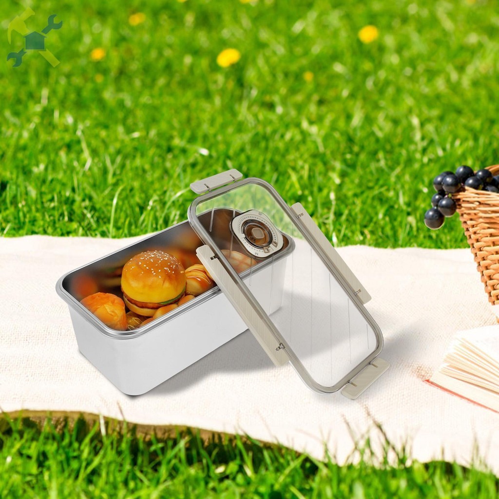 Bread Container 304 Stainless Steel Bakeable Bread Box Time Recording ...