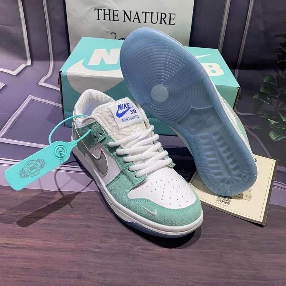 Nike5615 Sb Dunk Low Top Turbine Tiffany Mint Green Ice and Snow ...