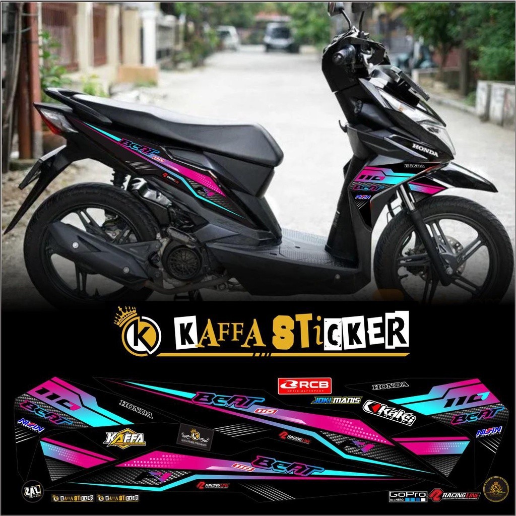 HITAM Sticker Striping List Beat ESP/Street Variations - Striping Beat ...