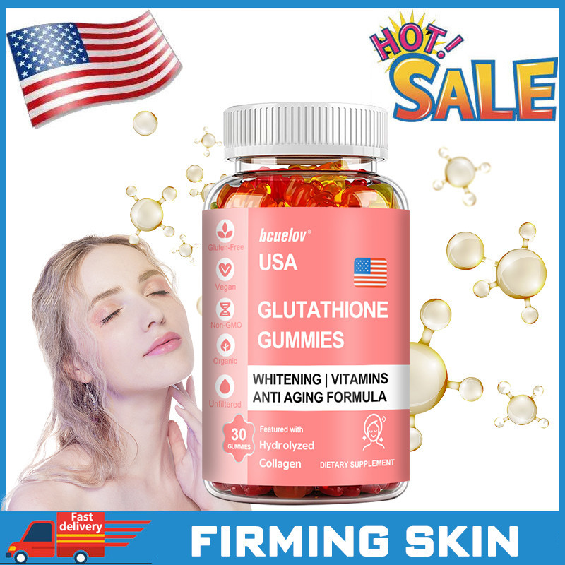 Glutathione Whitening Gummies - Whitening Formula with Collagen, Anti ...
