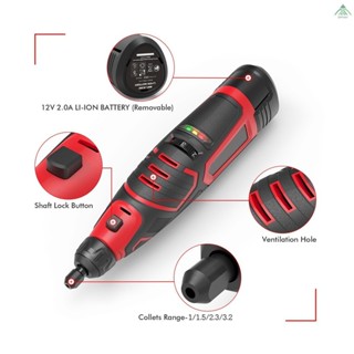 Rotary Tool 12V Cordless Multi Tool with 6 Variable Speed 5000-25000RPM ...