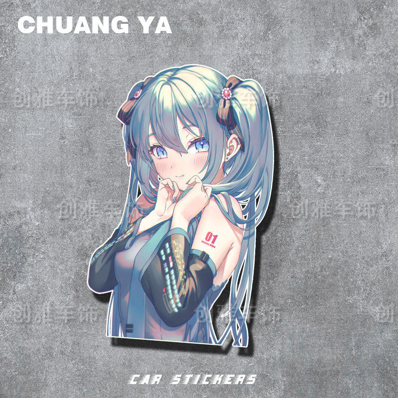 Douyin Both Sides Stickers Block Two-Dimensional Body Scratches Car ...