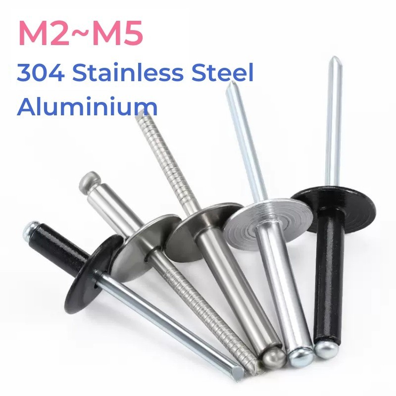 304 Stainless Steel Aluminium Extra Large Flange Head Pop Rivet Large ...