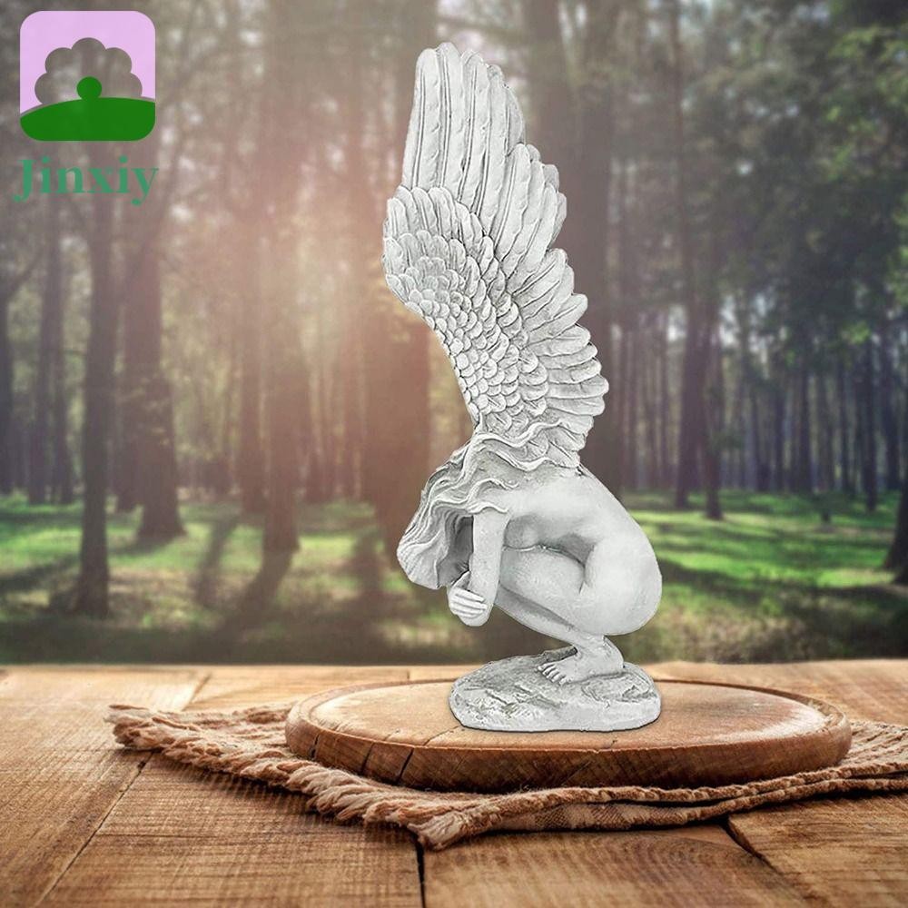JINXIY Angel Memorial Redemption Statue, Angel Shape Resin Redemption ...