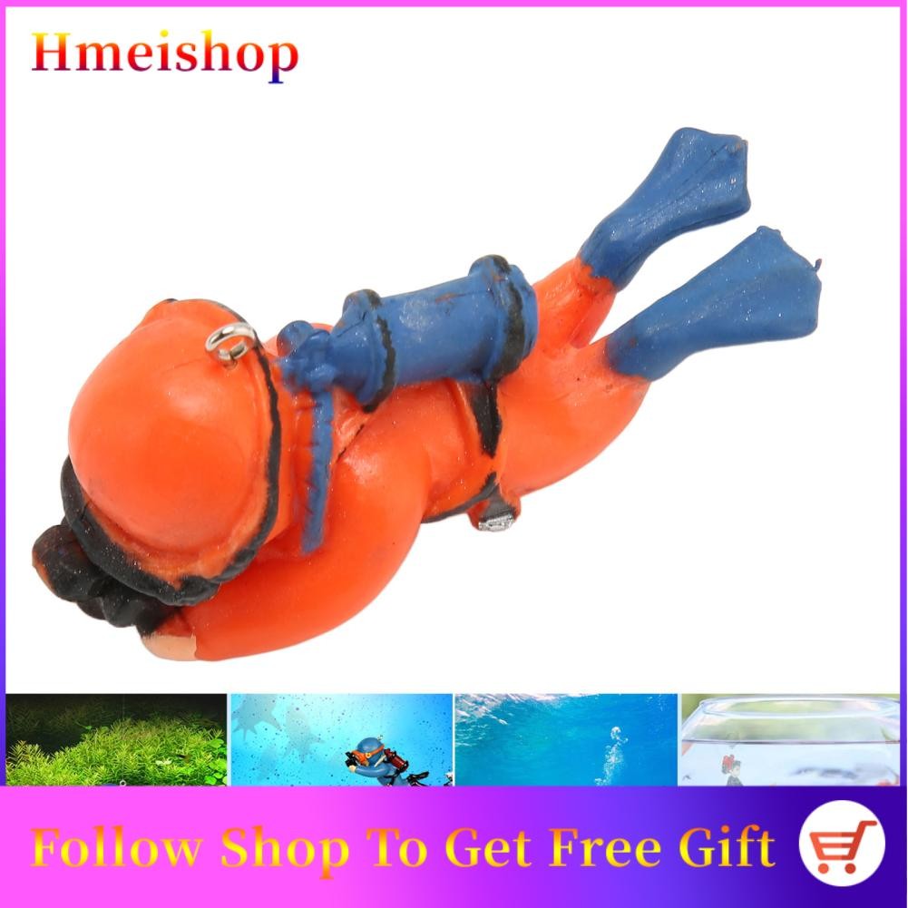 Hmeishop Huleo Aquarium Floating Diver Ornament Decoration Small Model ...