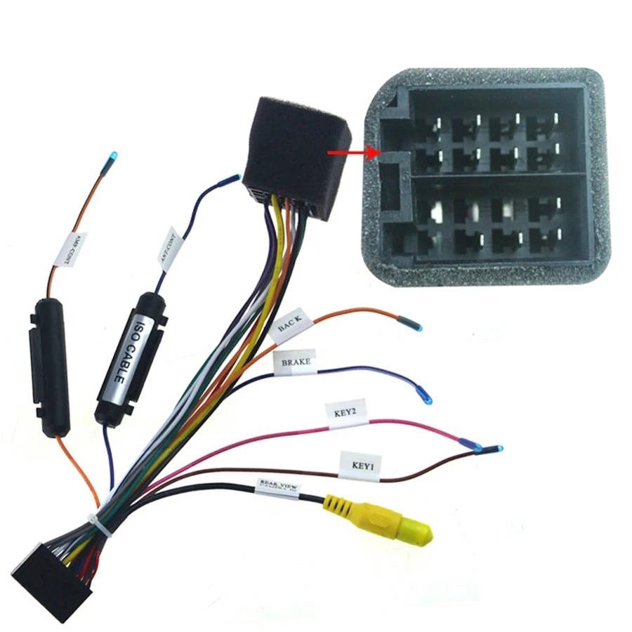 20 PIN ISO Wiring Harness Connector Car multimedia player Power Cable ...
