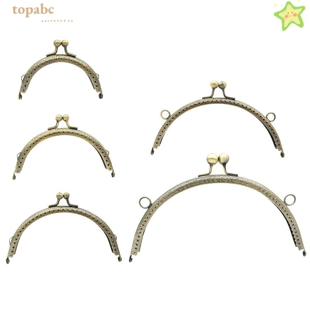 TOPABC Purse Clasp Frame, Metal Bag Hardware Purse Frame Kiss Clasp ...