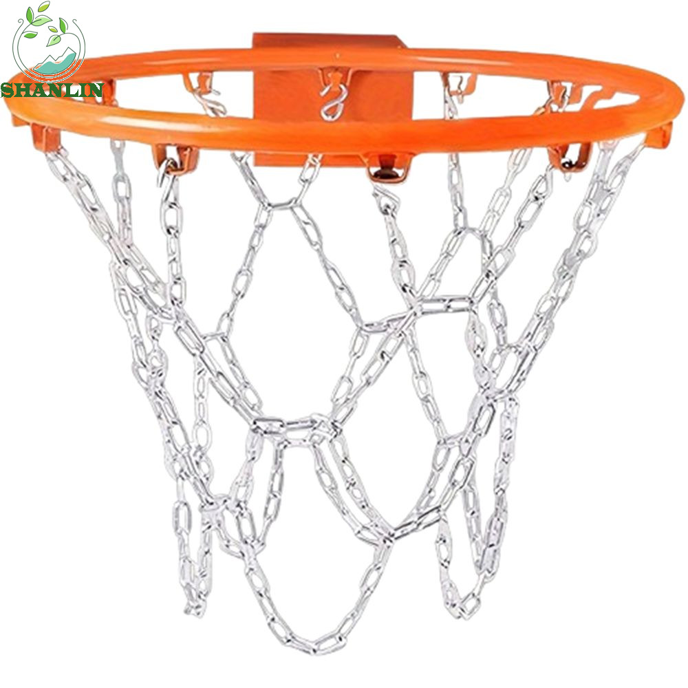 SHANLIN Basketball Hoop Net, No Deformation Thickened Basketball Iron ...