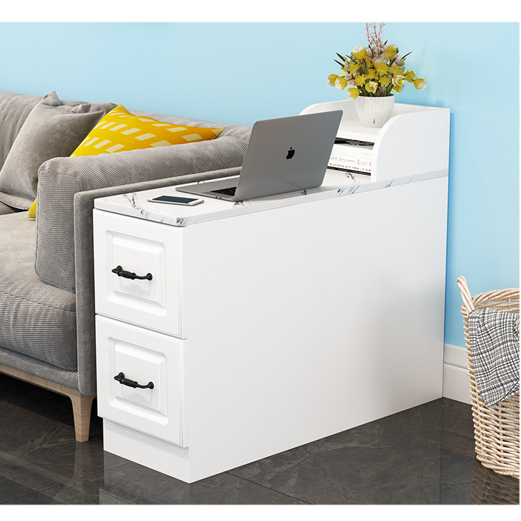 Kabinet Meja Sisi Sofa Ruang Tamu Kabinet Sisi Sofa Hitam dan Putih ...