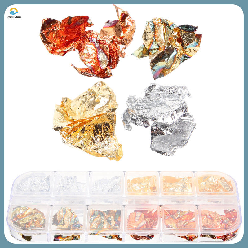 Gold Foil Paper Metallic Wrinkled Glue Crafts Inner Filler Packaging (4 ...