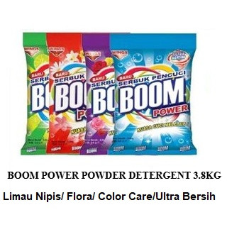 Boom Power Powder Detergent 3.8KG (Pack Besar) | Shopee Malaysia