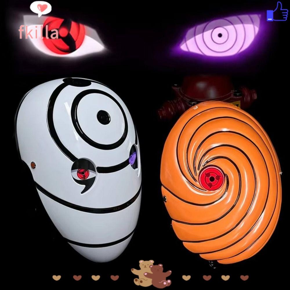 FKILLA1 Glowing Naruto , Tobi Uchiha Obito Sharingan Face Cover, 2025 ...