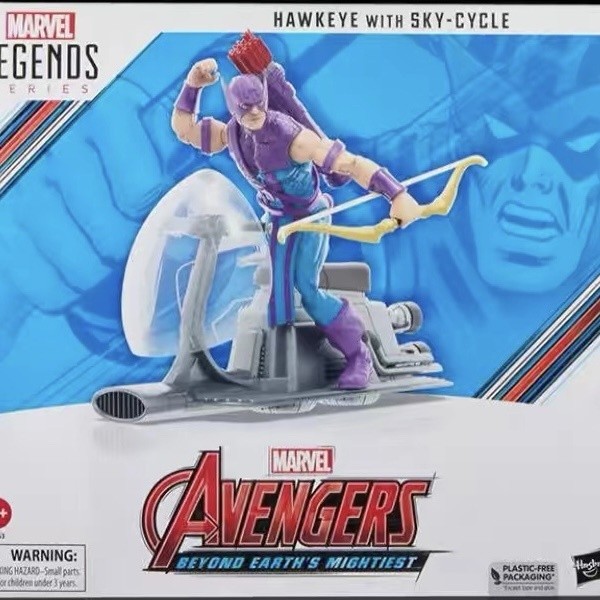 Default Box Press Hasbro Marvel legends Hawkeye Flight Motorcycle 20cm ...