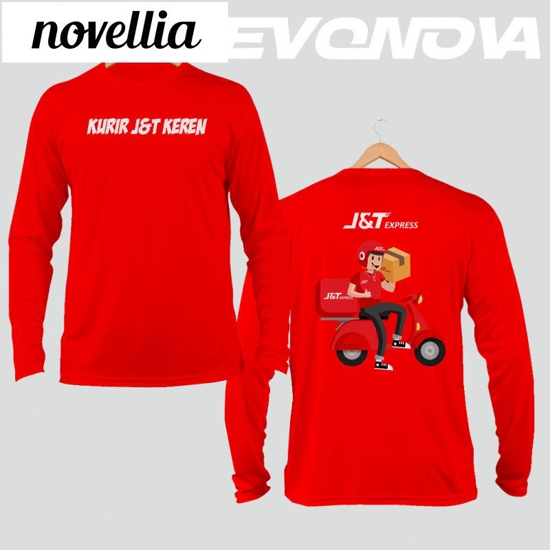 J&T Express JNT Short Sleeve T-Shirt for Delivery Workers Breathable ...