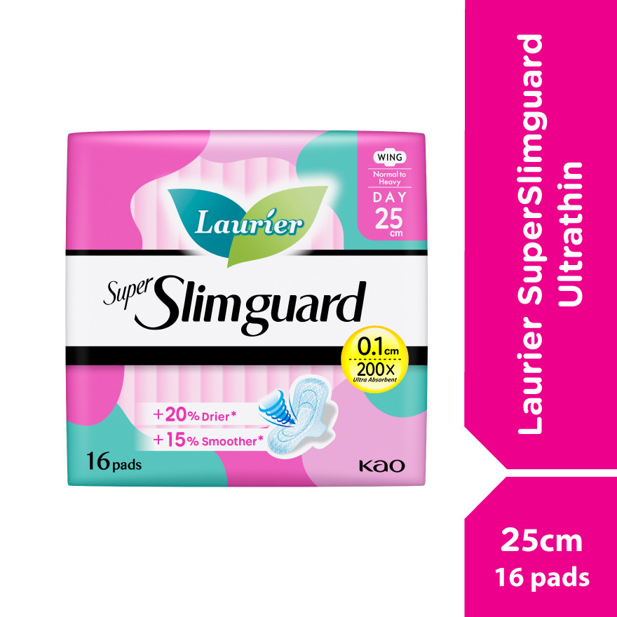 LAURIER Super Slimguard Day 25cm 16S | Shopee Malaysia