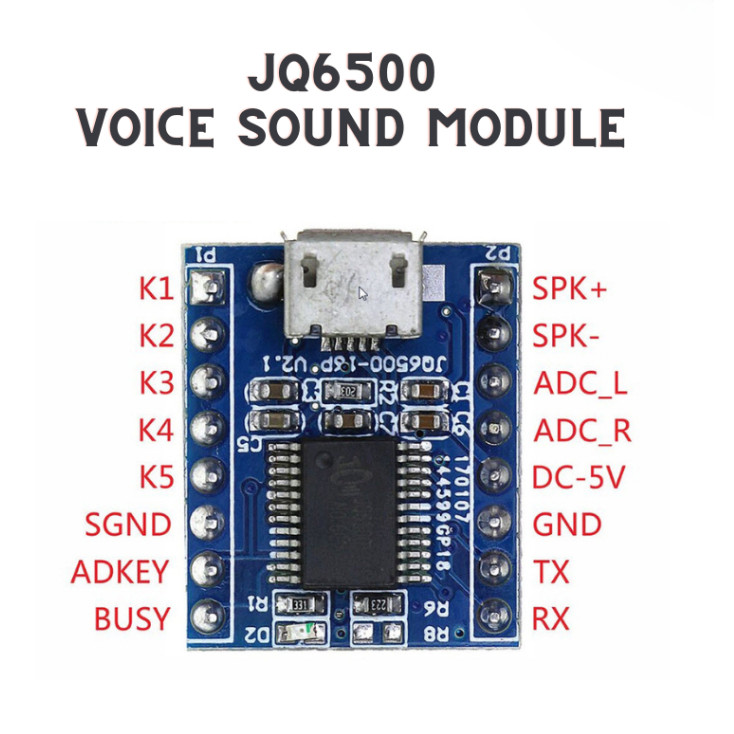 JQ6500 Voice Sound Module (2Mbyte 25Q16) | Shopee Malaysia