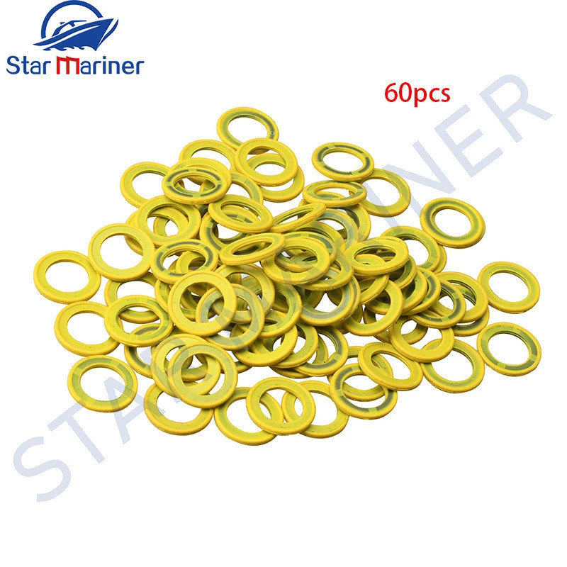 60 Pieces Gear Case Lube Oil Drain Plug Washer Gasket 26-830749 For ...