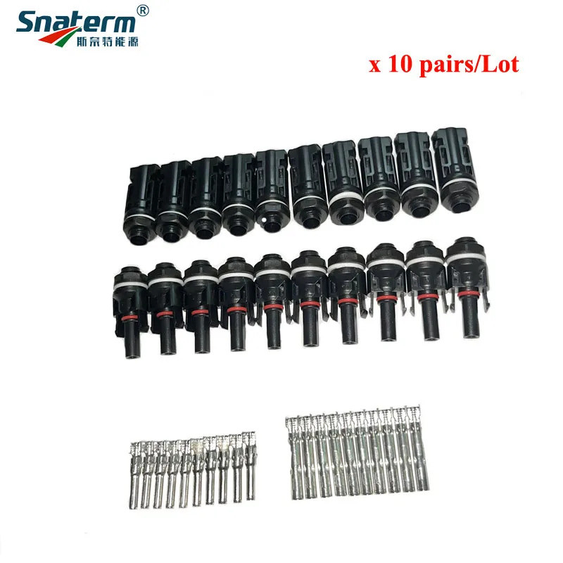 10 pairs/lot Solar Panel Mount Connector Solar PV Panels Coupler ...
