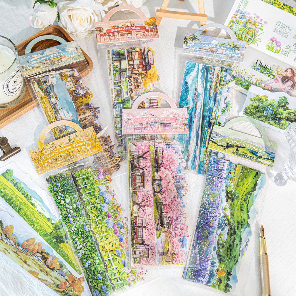 ENWEI 10 Pcs [Natural Scenery Series] Nature And Urban Landscaping ...