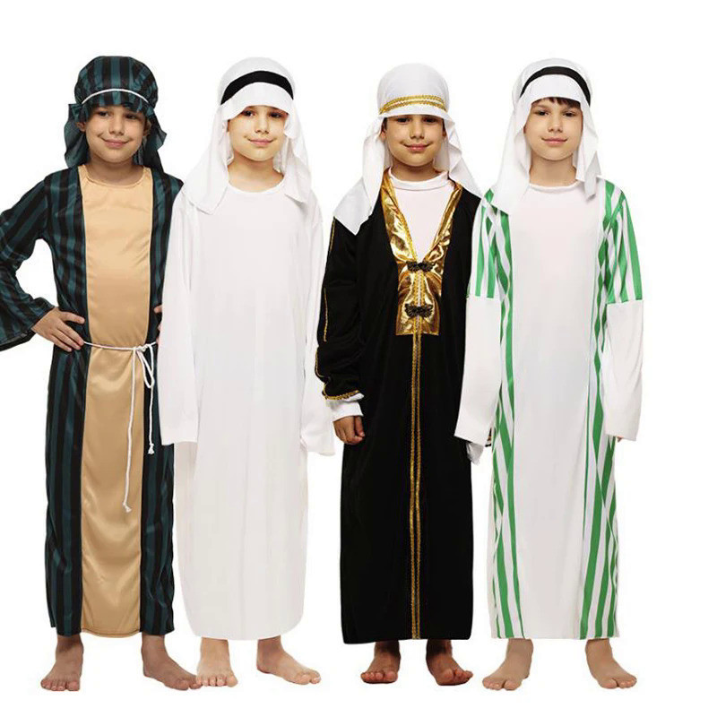Kids Arab Arabian Costume Middle East Costume Robe Boy Child Prince ...