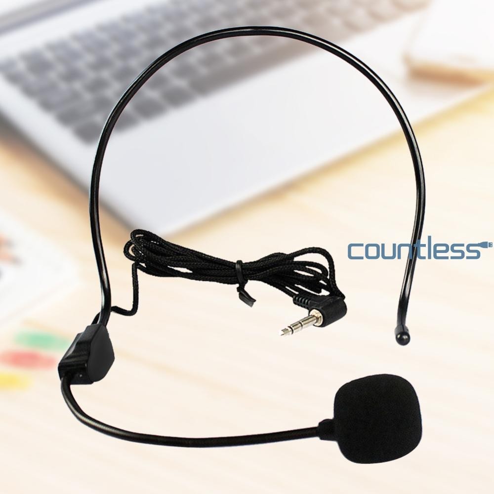Wired Hands Professional Headworn Wired Hands Free Headset Microphone ...