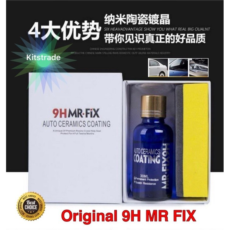 ORIGINAL 9H MR FIX Ceramic Car Coating Kit Anti-Scratch Exterior Care Paint Sealant 原装汽车镀膜防刮防嗮 ...