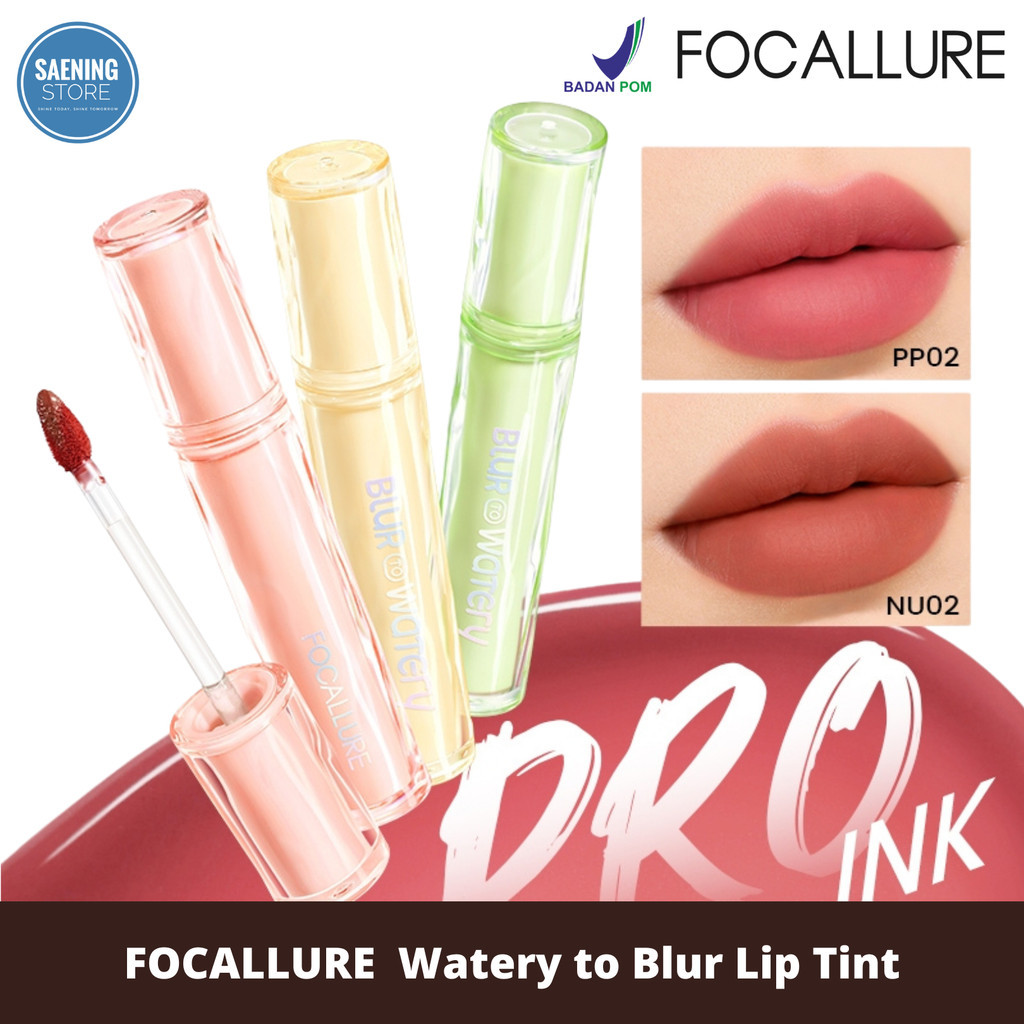 Focallure Watery To Blur Lip Tint Long Lasting Moist Pro-ink FA-L14 | Shopee Malaysia