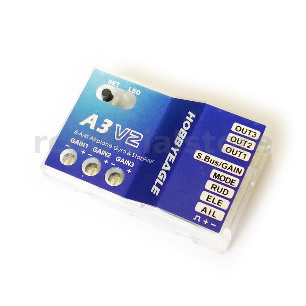 HOBBYEAGLE A3 V2 3-Axis Airplane AVCS Gyro Stabilizer Flight Controller ...