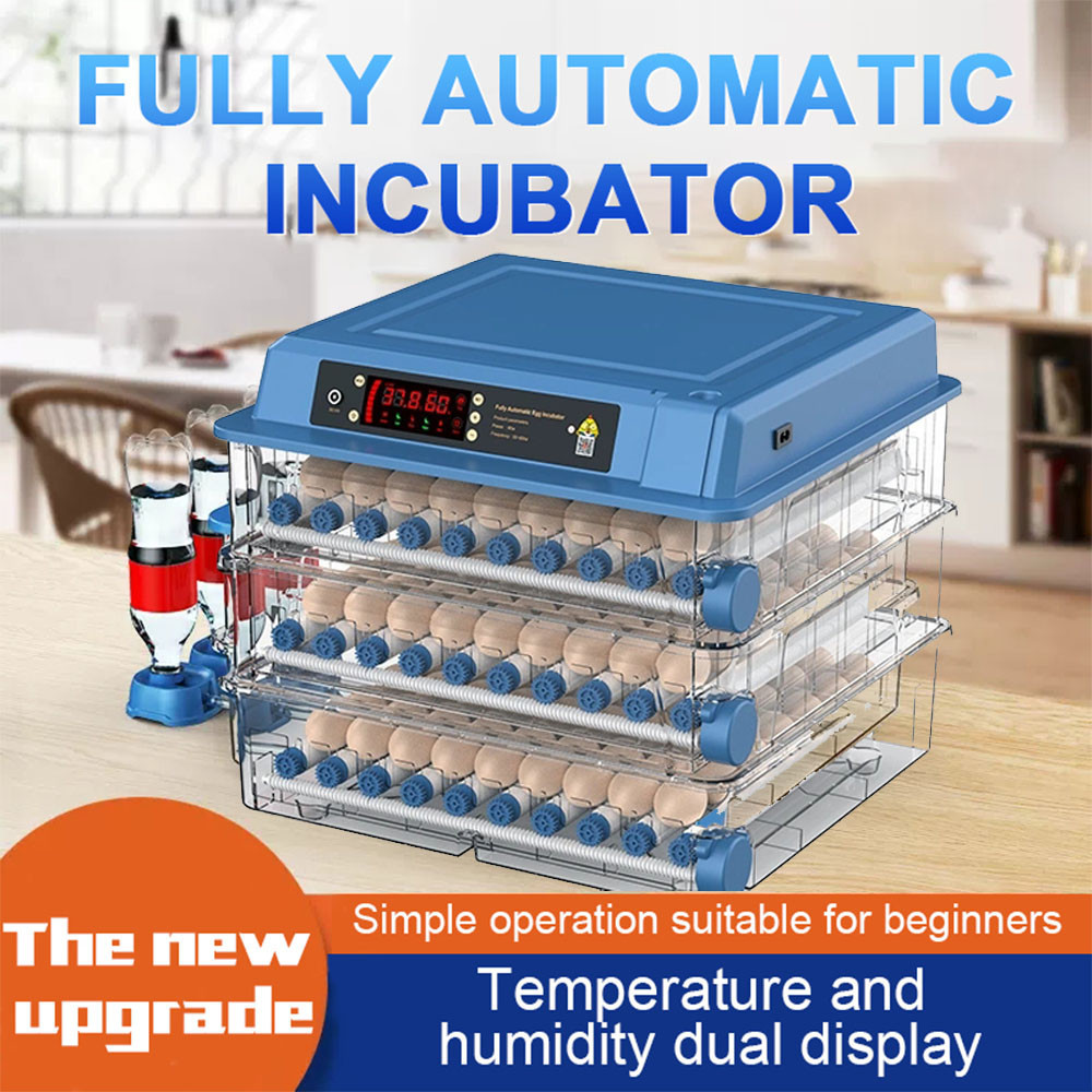 192/128/100/64 Eggs Incubator Fully Automatic Temperature Control Incubator Water Replenishment ...