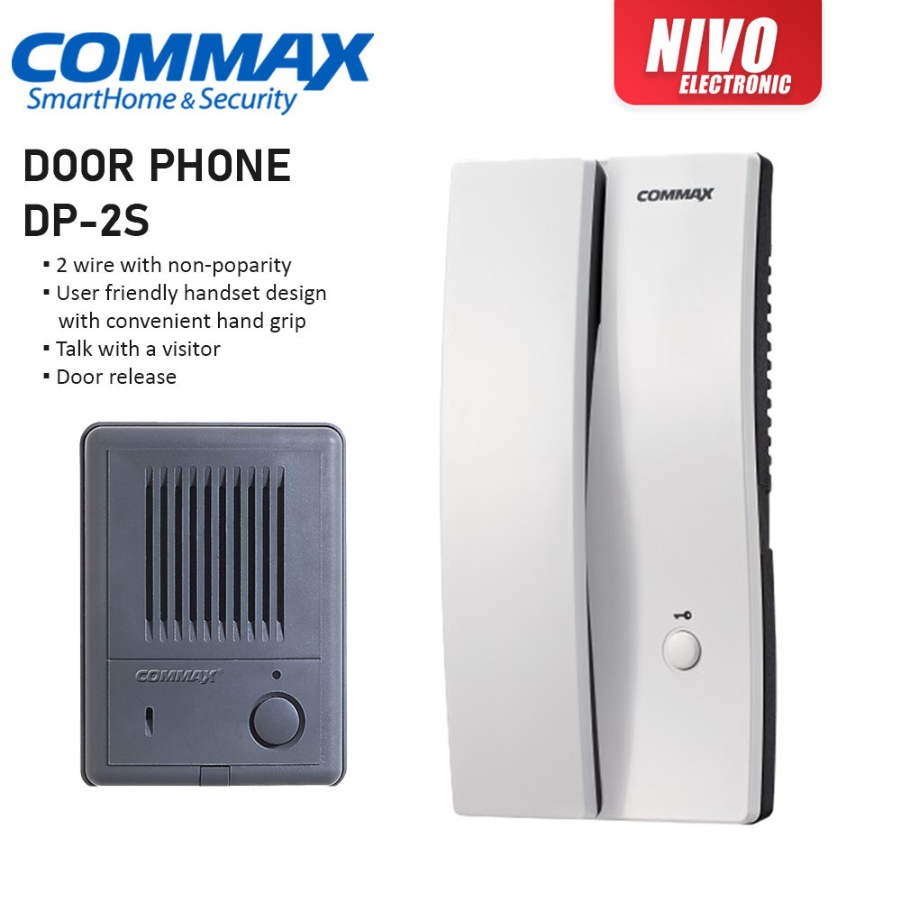 DP-2S/DR-2K COMMAX 1 TO 1 DOOR PHONE SYSTEM WITH AC POWER/ DP-LA01 DR-2K COMMAX 1 TO 2 DOORPHONE ...