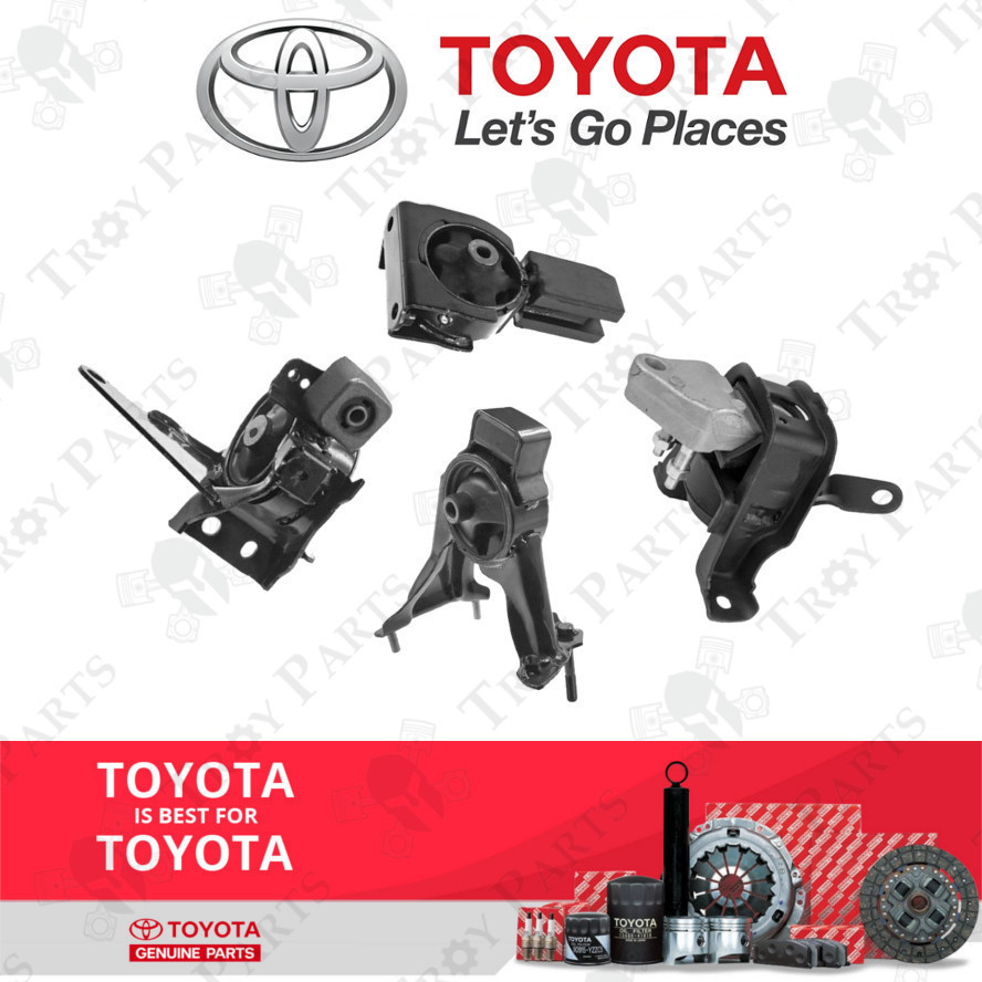 (4pc) Original Toyota Engine Mounting Set for Toyota Wish 1.8 ZNE10G ...