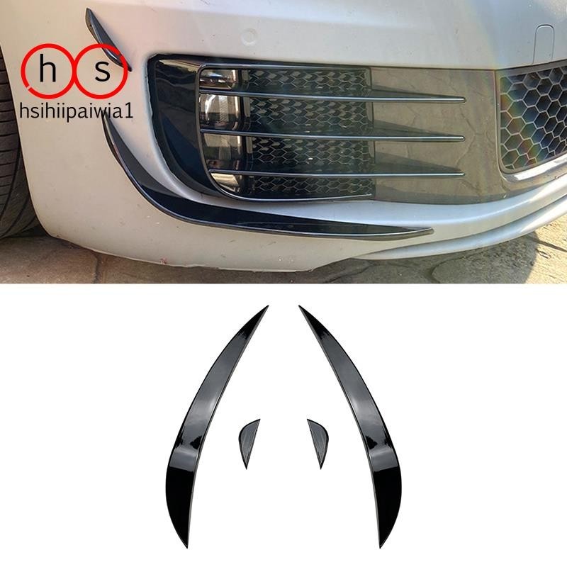 Car Front Bumper Canard Fins Flare Mods Splitter Lip Spoiler for Golf ...